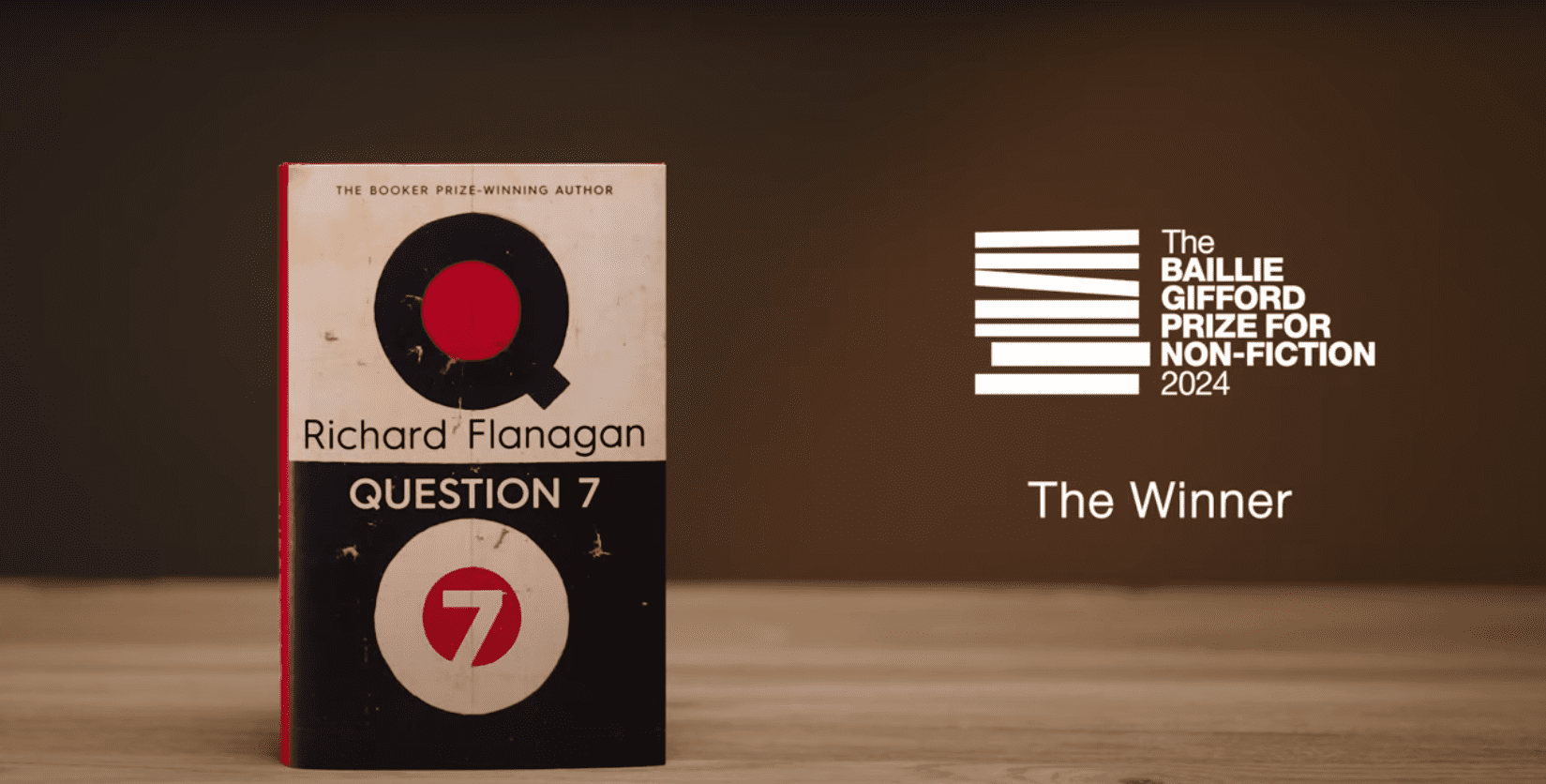 Richard Flanagan’s Question 7 Wins The Baillie Gifford Prize for Non-Fiction 2024 - Blavatnik ...